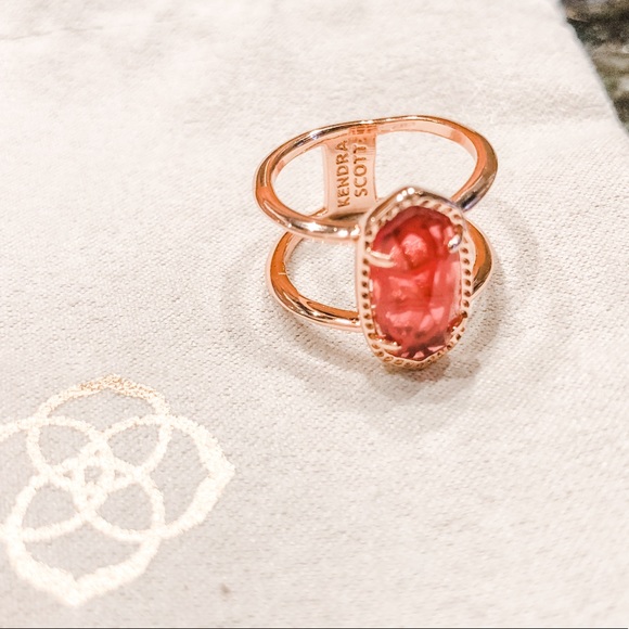 Kendra Scott | Jewelry | Kendra Scott Elyse Berry Red Gold Ring | Poshmark